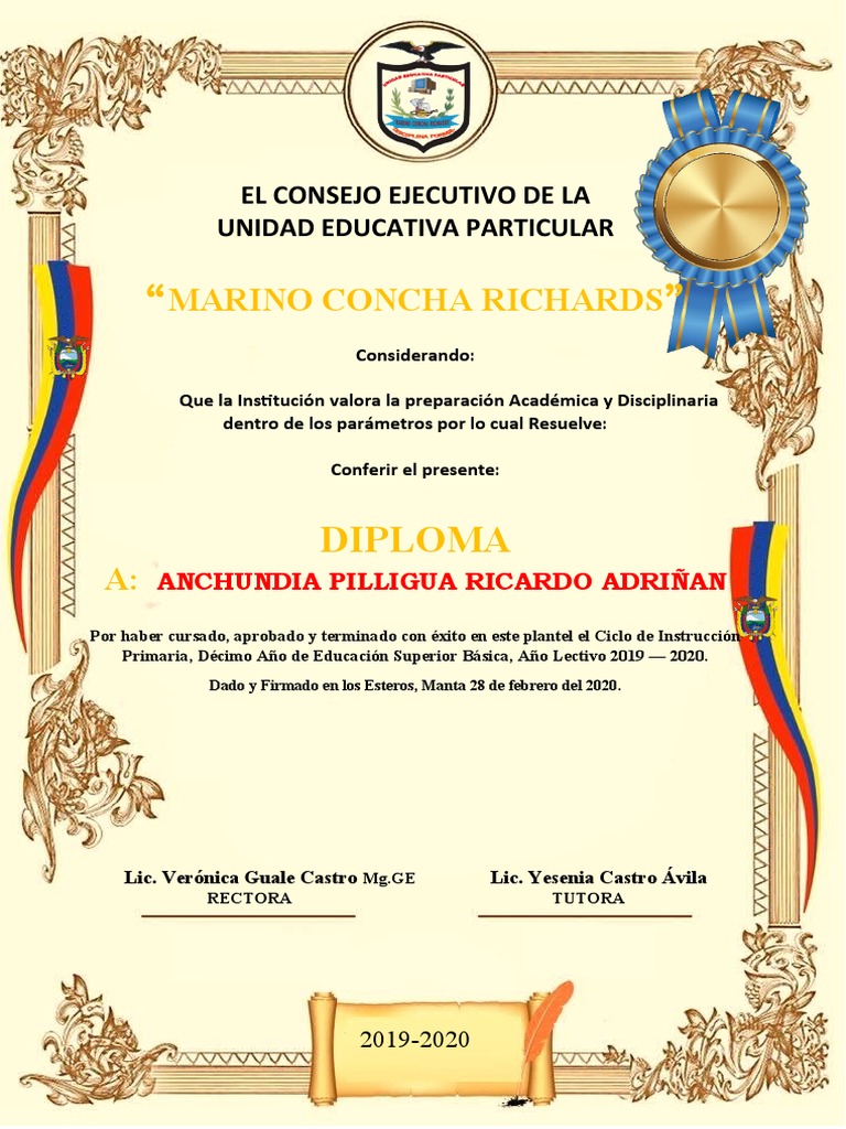 Diploma Decimo | PDF | Educación avanzada