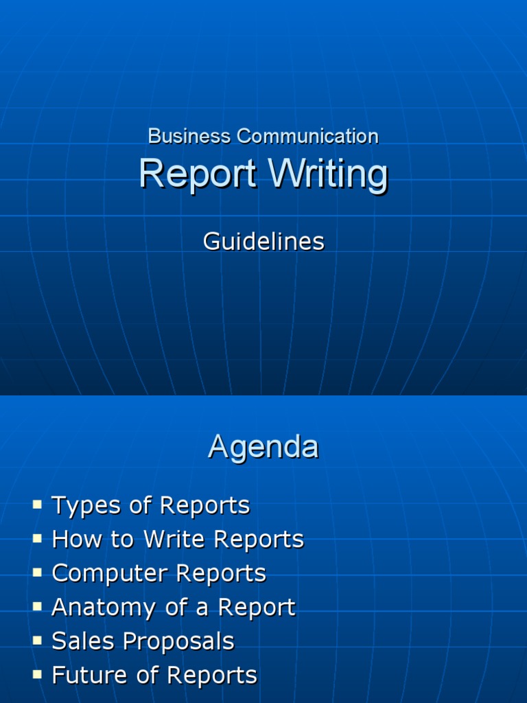 Report Writing | PDF | Communication | Human Communication