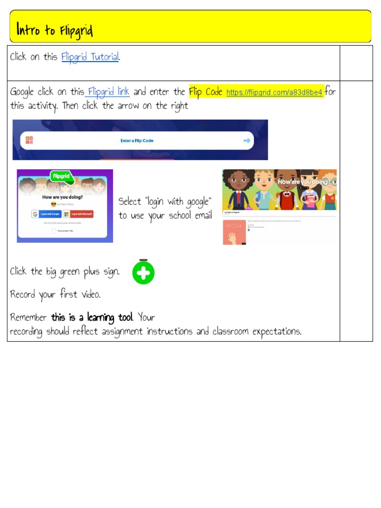 Introduction To Flipgrid | PDF