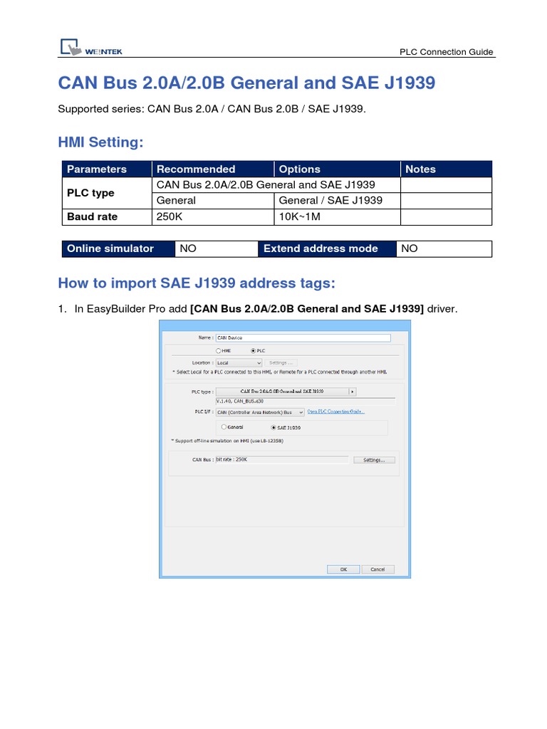 CAN Bus 20A 20B General and SAE J1939 | PDF | Communications Protocols ...