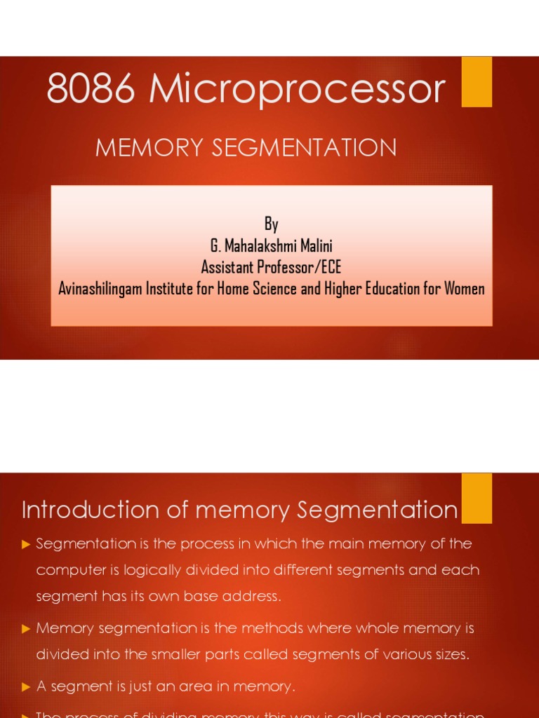 8086 Memory Segmentation | PDF | Computer Data Storage | Computer Engineering