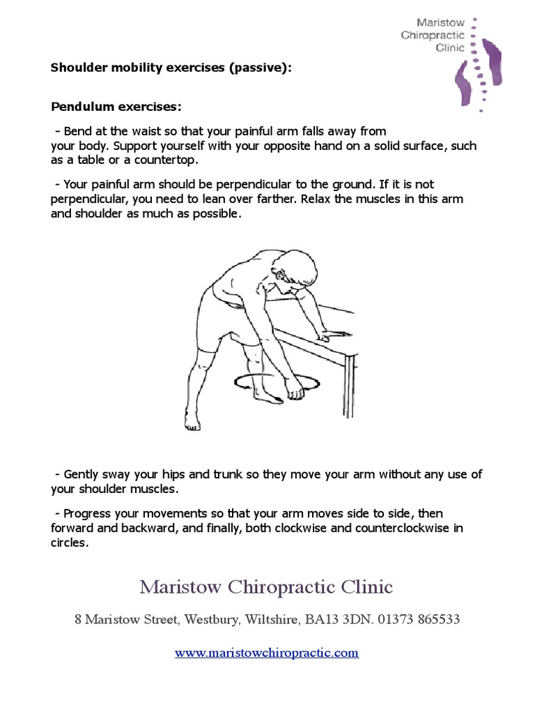 Shoulder Mobilisation Exercises | PDF | Anatomical Terms Of Motion | Joints