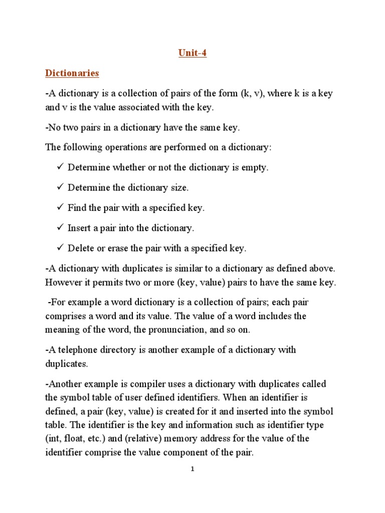Unit 4 | PDF | Computing | Identifier