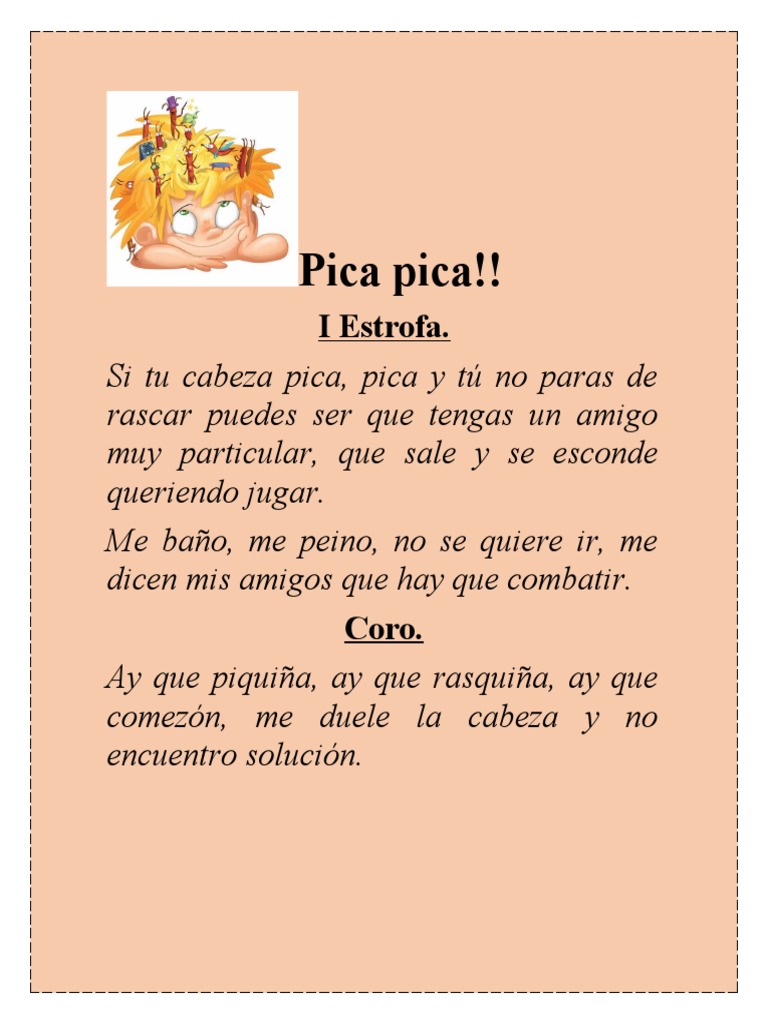 Cancion Pica Pica | PDF