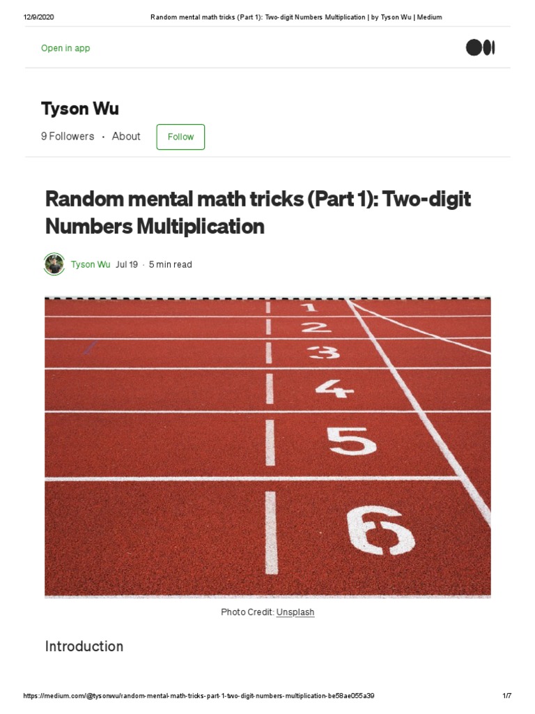 Random Mental Math Tricks (Part 1) - Two-Digit Numbers Multiplication ...
