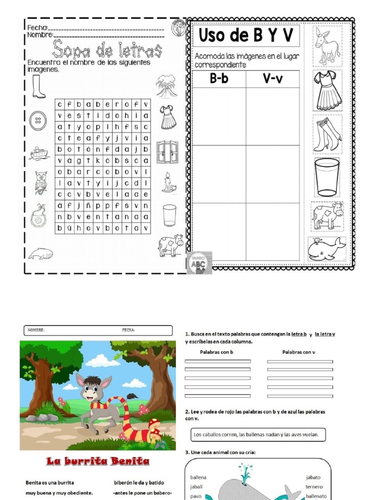 Uso de La B y La V | PDF