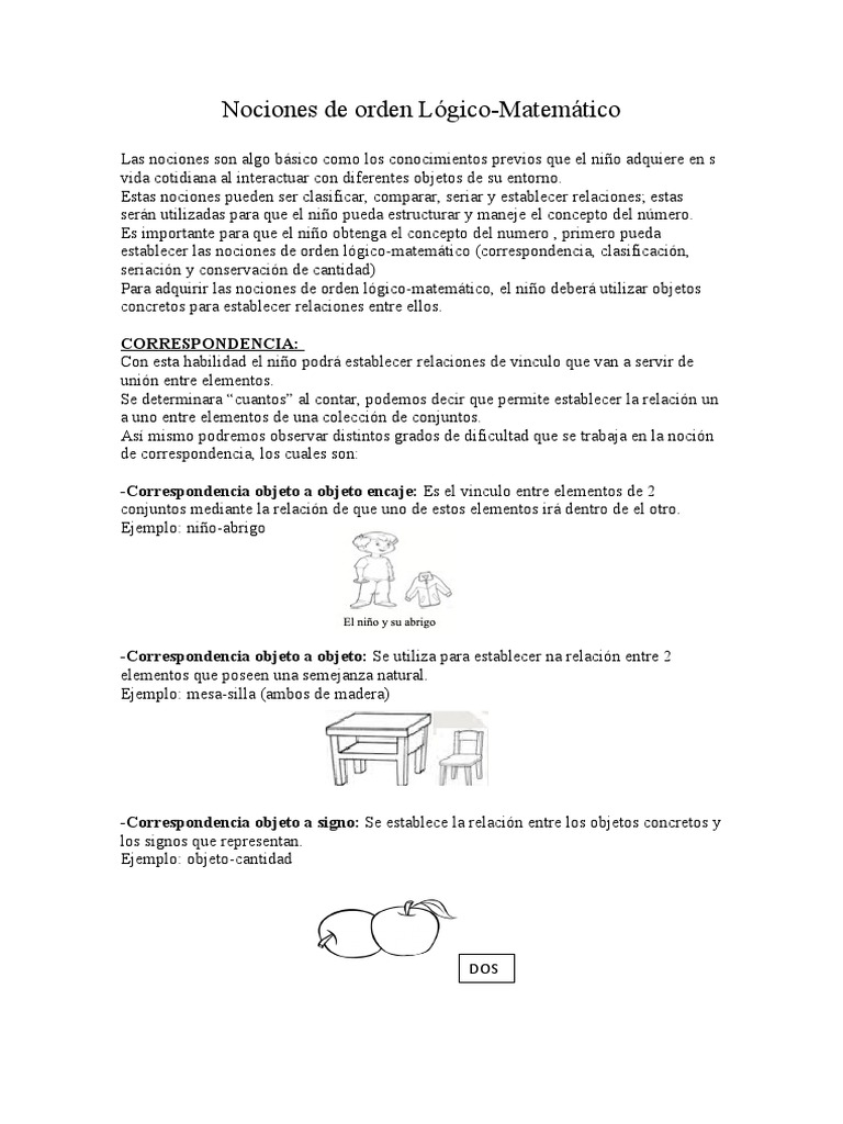 Nociones de Orden Lógico | PDF