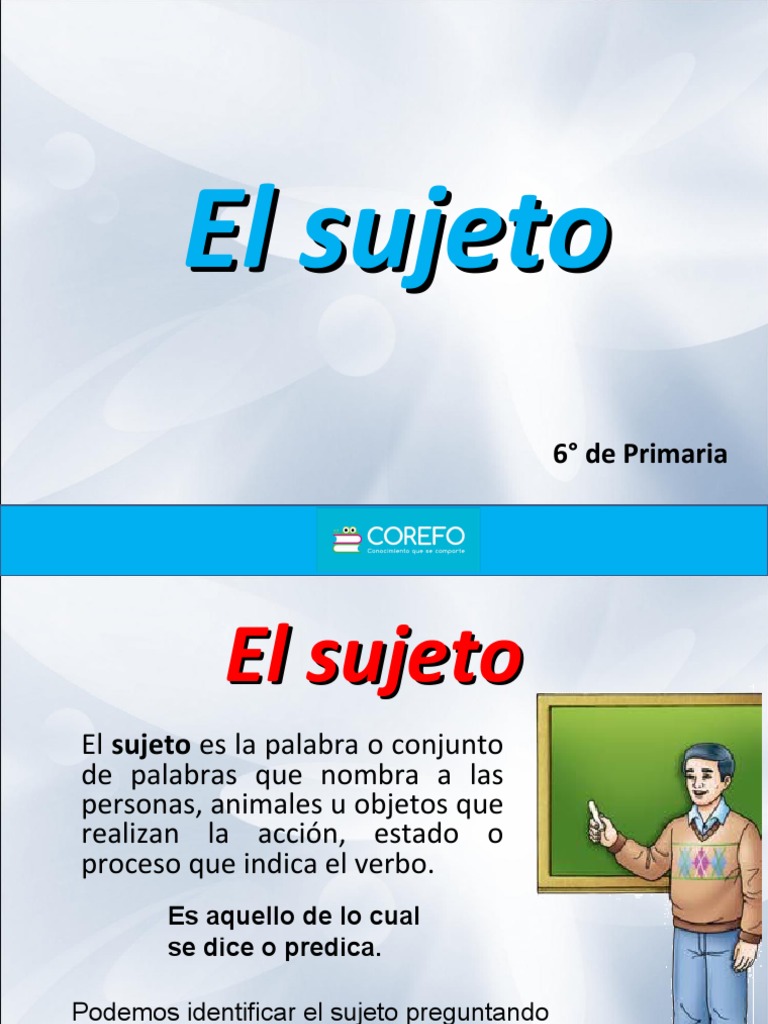 El Sujeto | PDF | Artes del Lenguaje y Comunicación