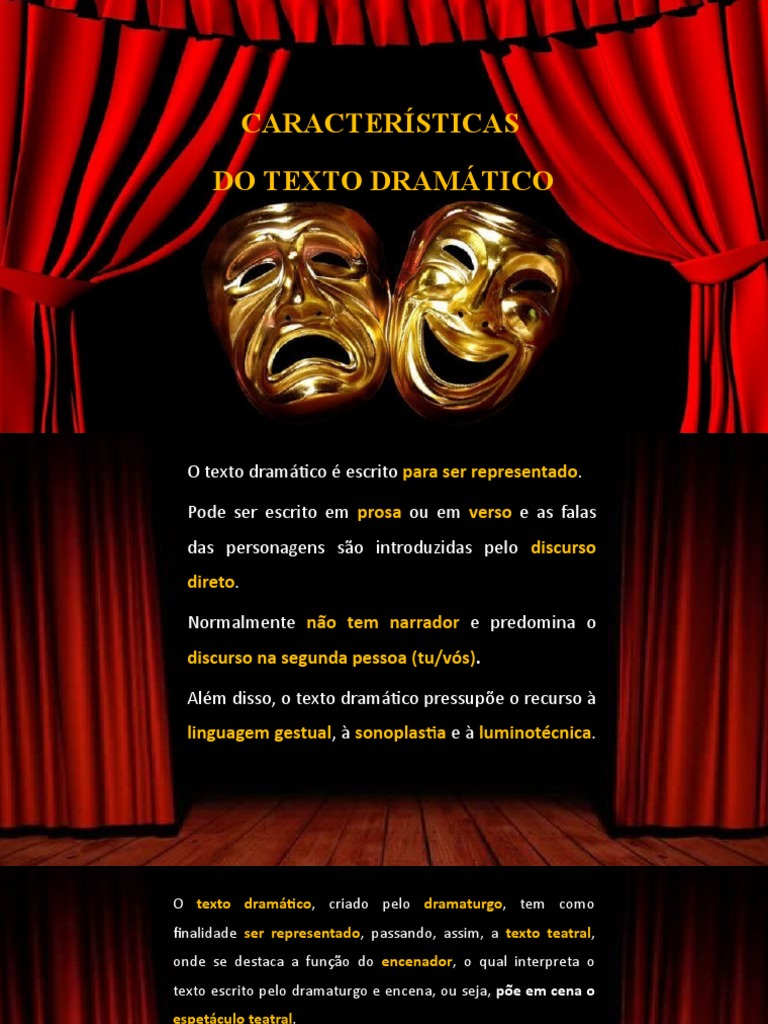 Texto Dramatico | PDF | Ator | Teatro