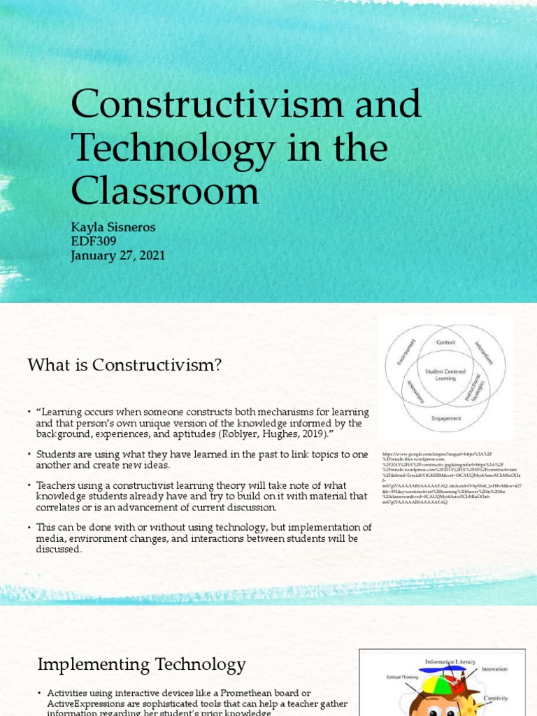 Constructivism and Technology in The Classroom | PDF | Constructivism ...