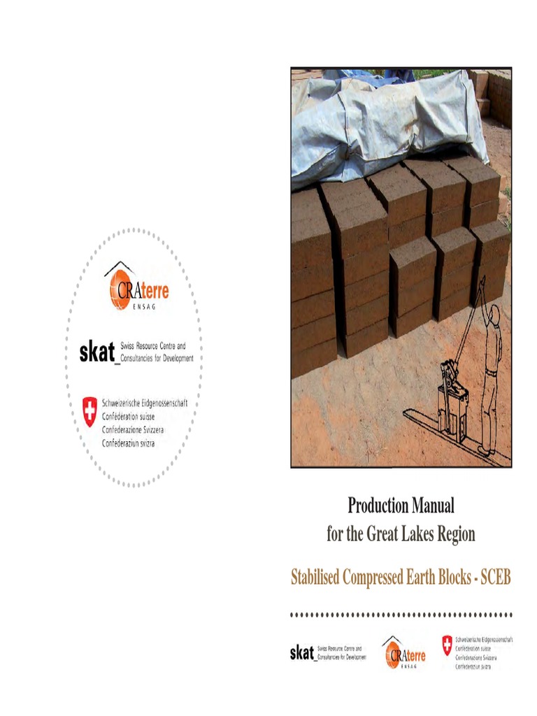 CEB Production Manual Stabilised Compressed Earth Blocks SCEB | PDF ...