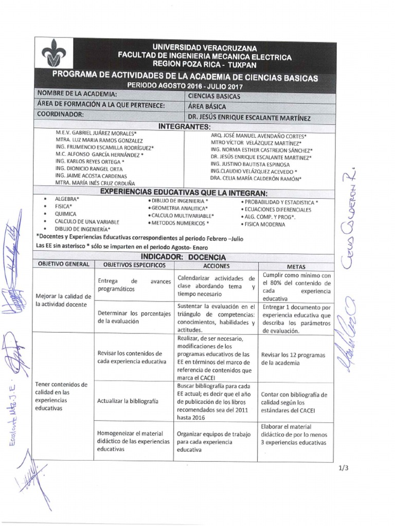 Plan de Ciencias Basicas | PDF