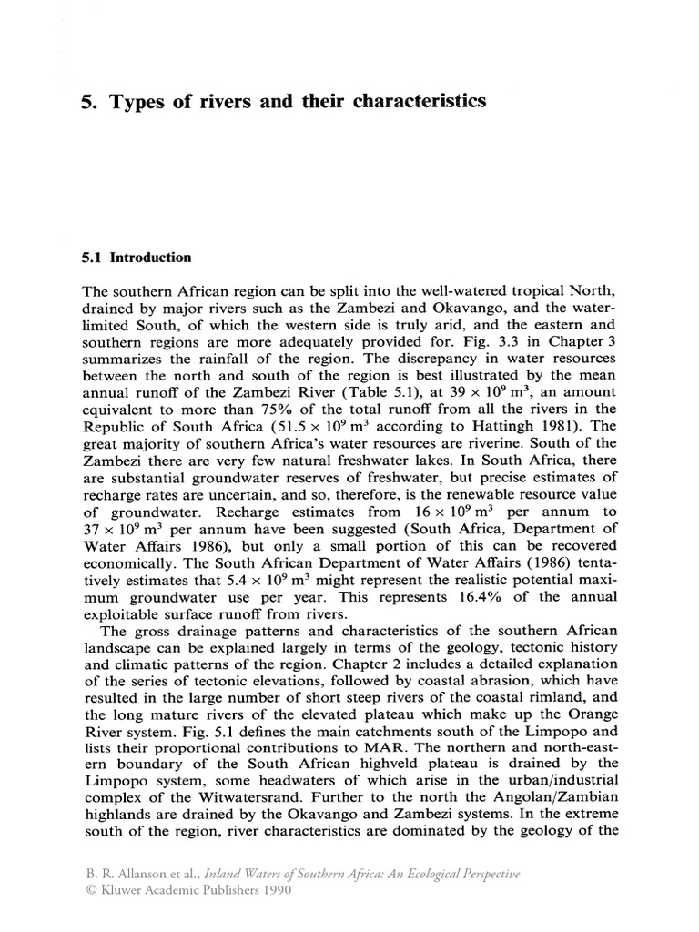 Types of Rivers and Their Characteristics | PDF | River | Drainage Basin