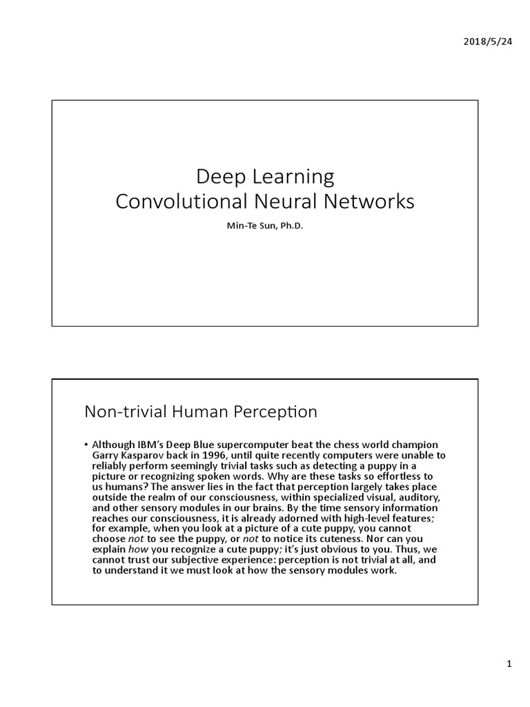 Deep Learning CNNs Explained | PDF | Computational Neuroscience | Machine Learning