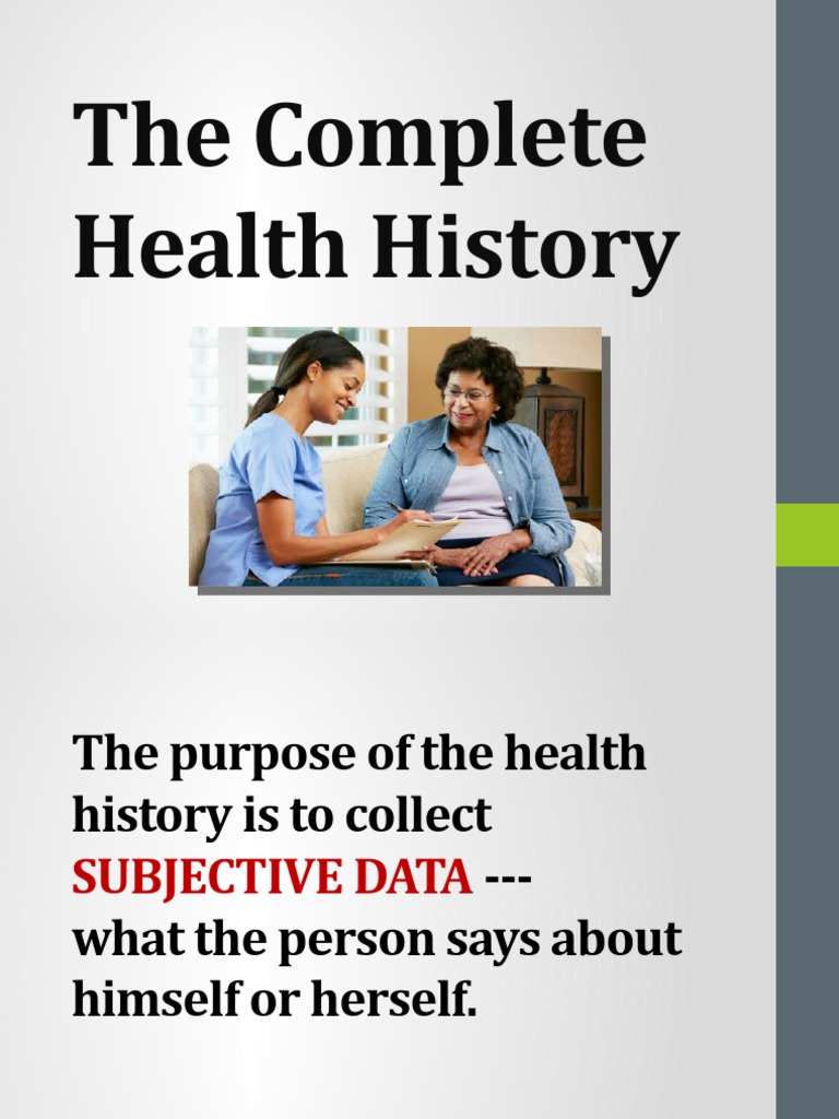 Complete Health History | PDF | Medical Diagnosis | Medical Specialties