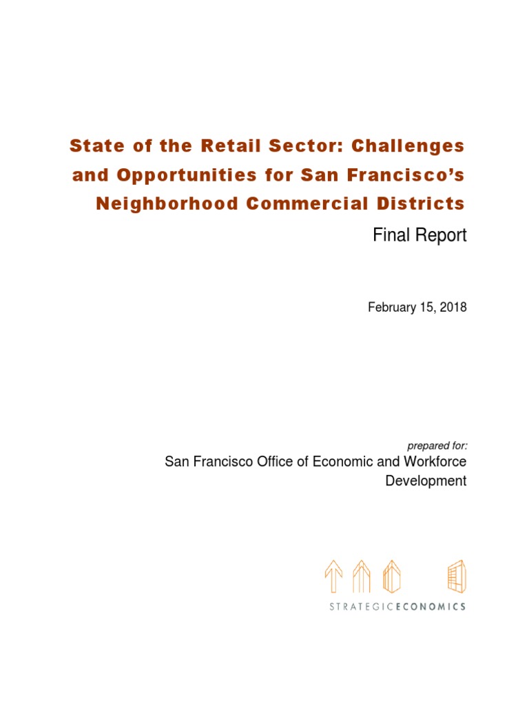 State of The Retail Sector - Final Report | PDF | Retail | Brick And Mortar