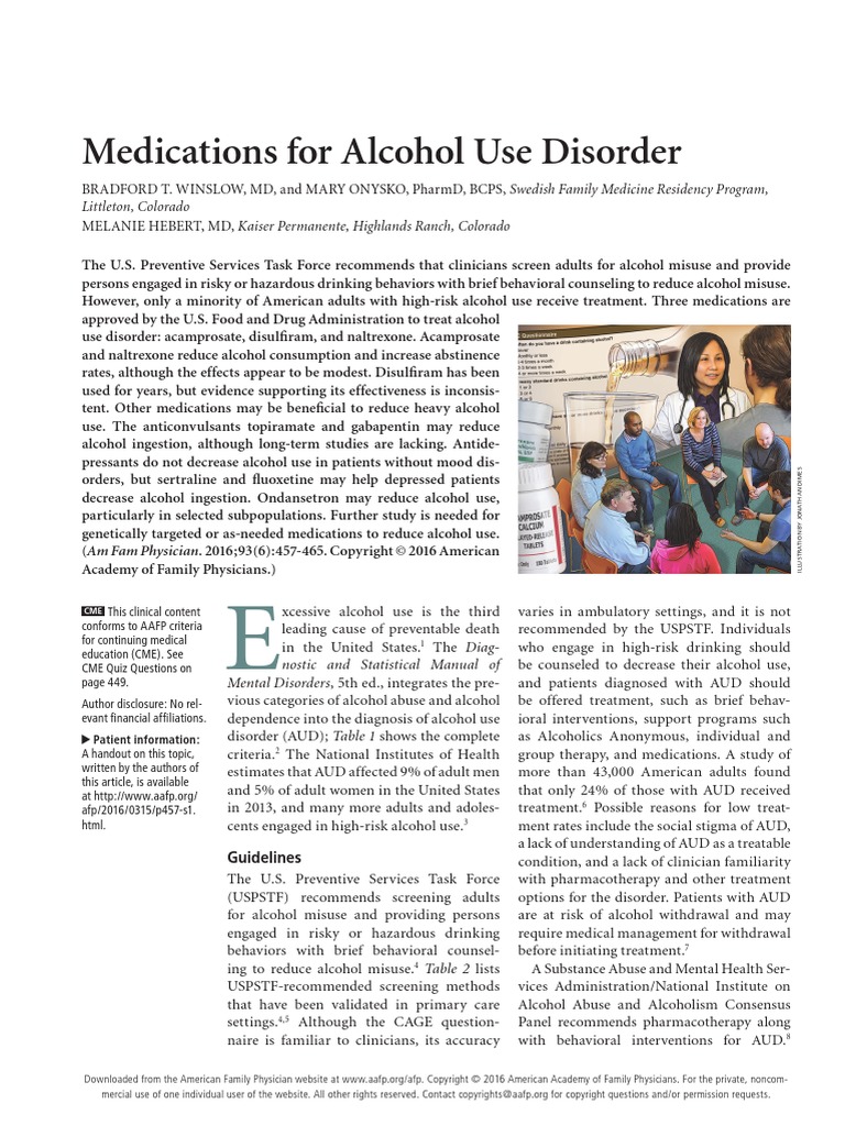 Meds For Alcohol Abuse | PDF | Alcoholism | Substance Abuse