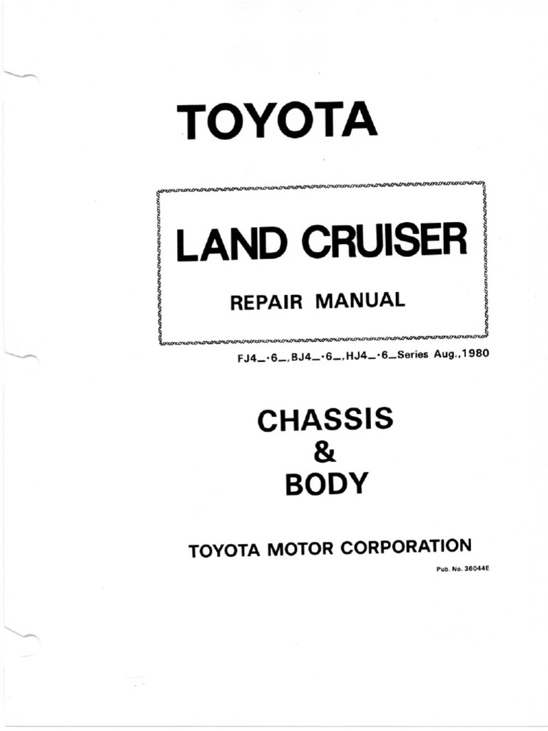 Land Cruiser Chassis-Body | PDF