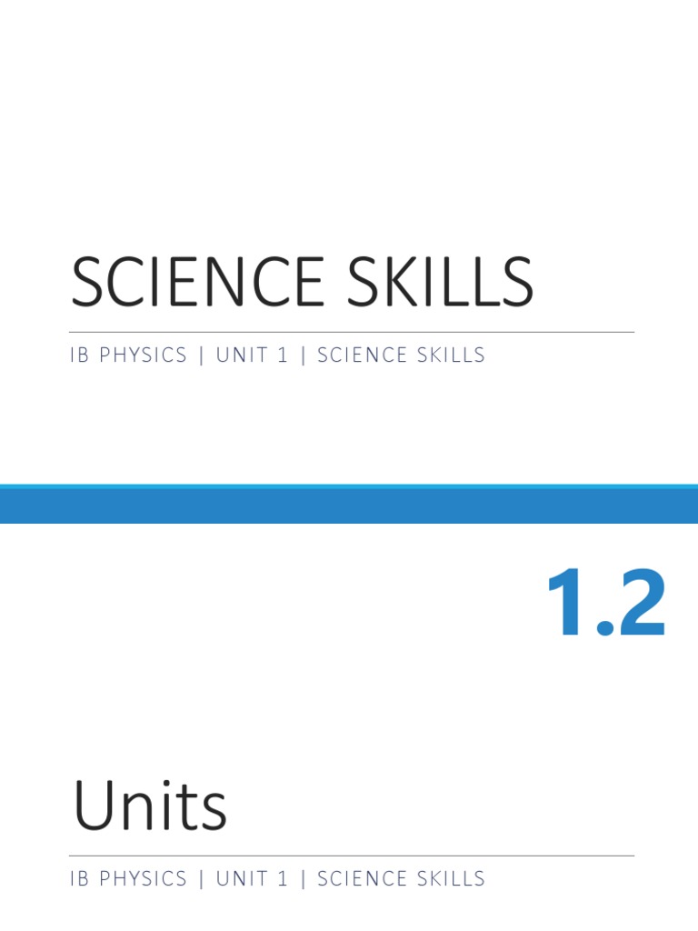 Ib Physics - Unit 1 - Science Skills | PDF | Significant Figures ...