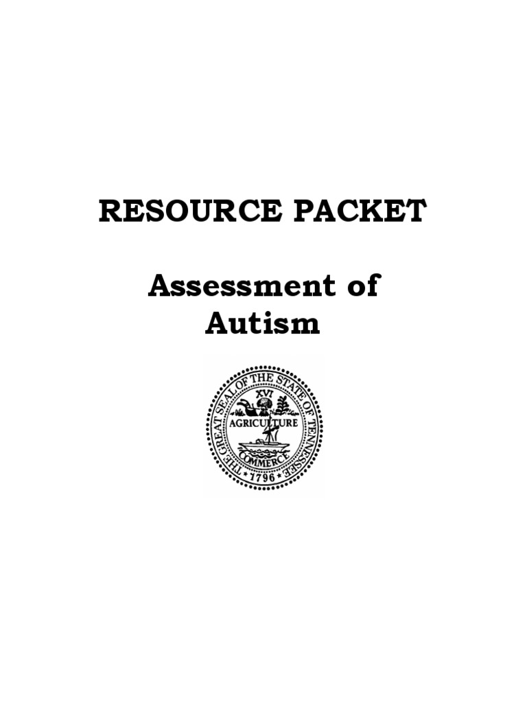 Resource Packet Assessment of Autism | PDF | Autism Spectrum ...