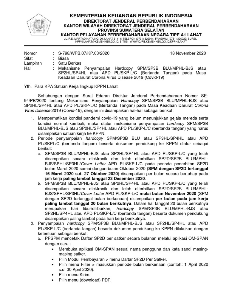 Penyampaian Hardcopy SPM | PDF