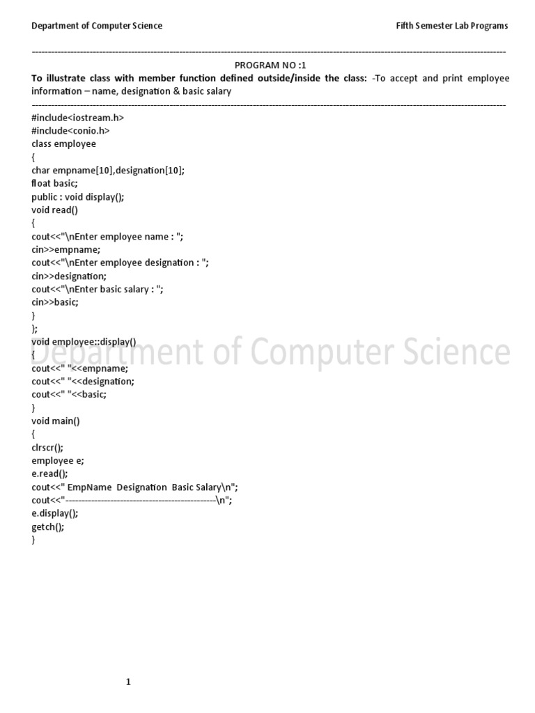 5 Sem Lab BSC Programs - C++ | PDF | Area | Complex Number 5 Sem Lab BSC Programs - C++ | PDF | Area | Complex Number