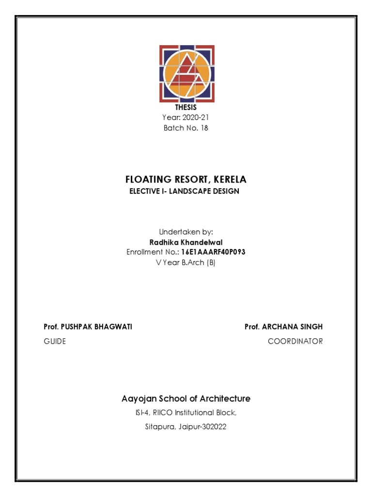 Elective Report - Radhika Khandelwal | PDF | Tourism | Climate Change