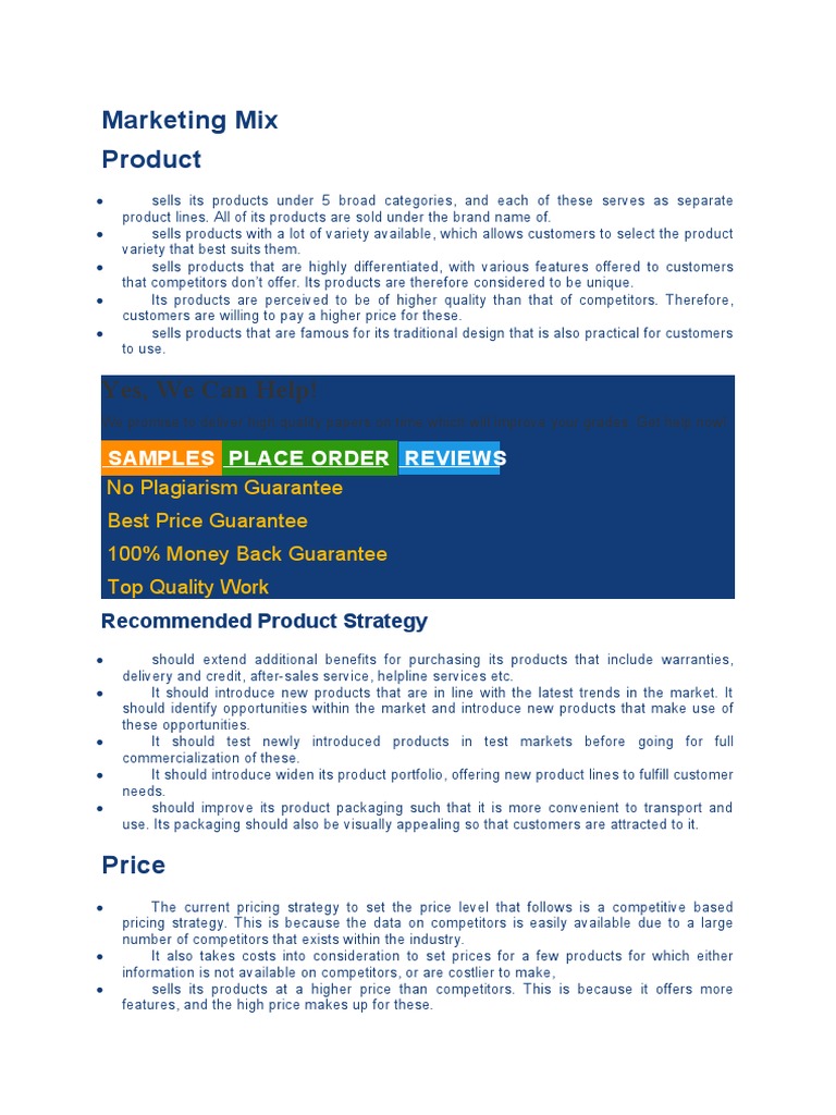 Marketing Mix of Amazon | PDF | Pricing | Retail