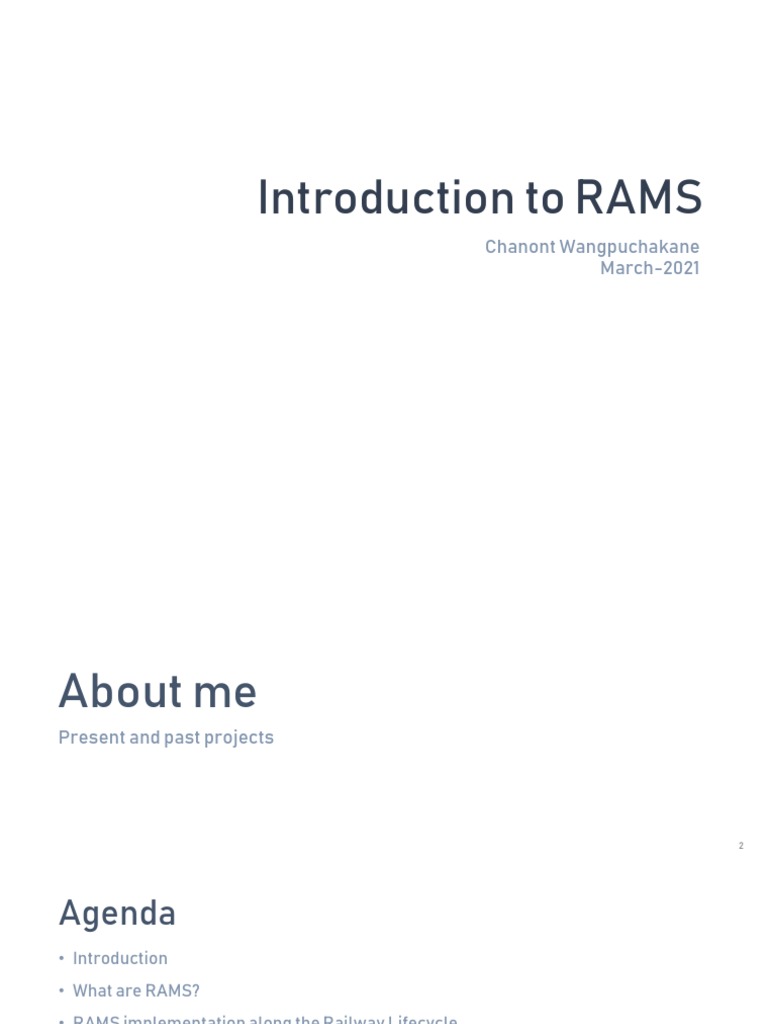 Introduction To RAMS - For KU | PDF | Reliability Engineering | Systems Theory