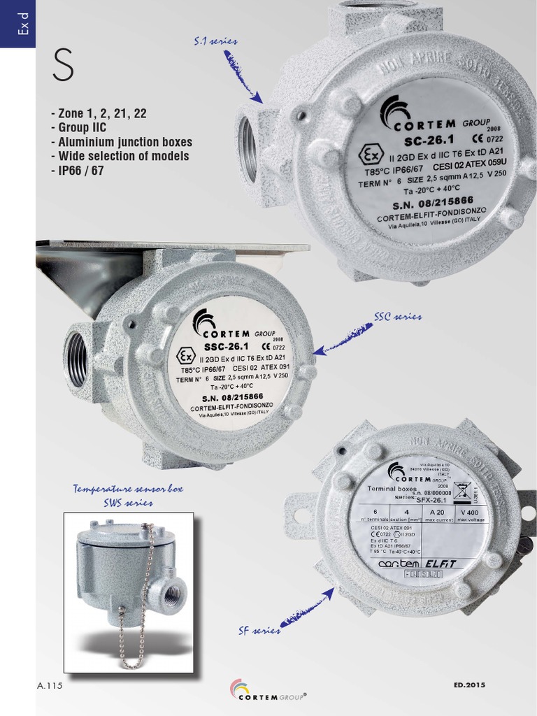 Cortem - Round Junction Box | PDF | Screw | Stainless Steel
