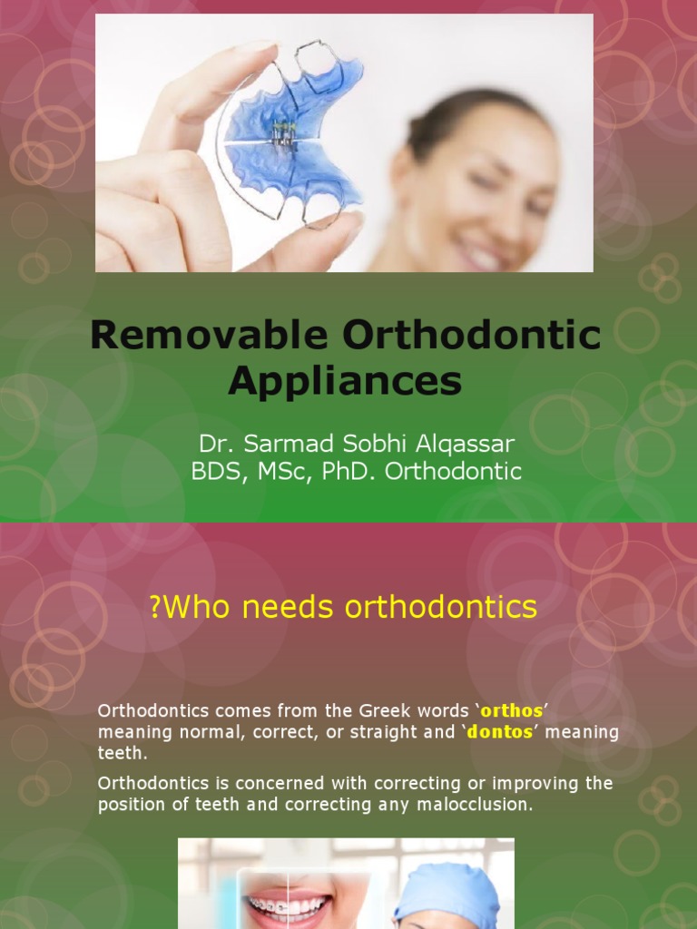 Understanding Removable Orthodontic Appliances | PDF | Orthodontics ...