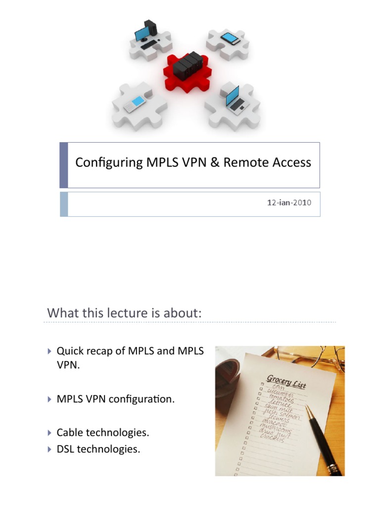 A Guide to Configuring MPLS VPNs and Remote Access Technologies | PDF ...