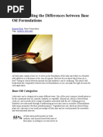 Understanding Base Oil Groups | PDF | Chemistry | Materials