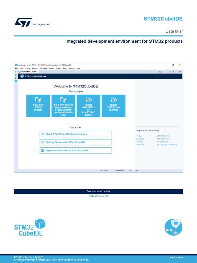 Integrated Development Environment For STM32 Products | PDF ...