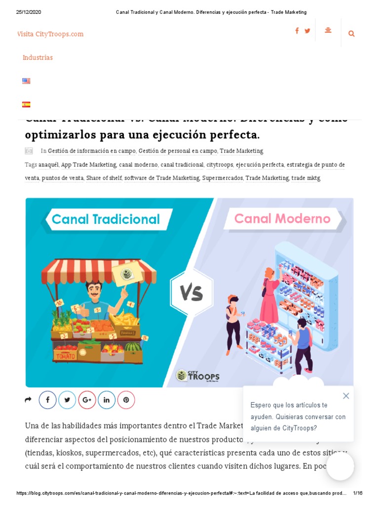 Canal Tradicional y Canal Moderno | PDF | Marketing | Marca