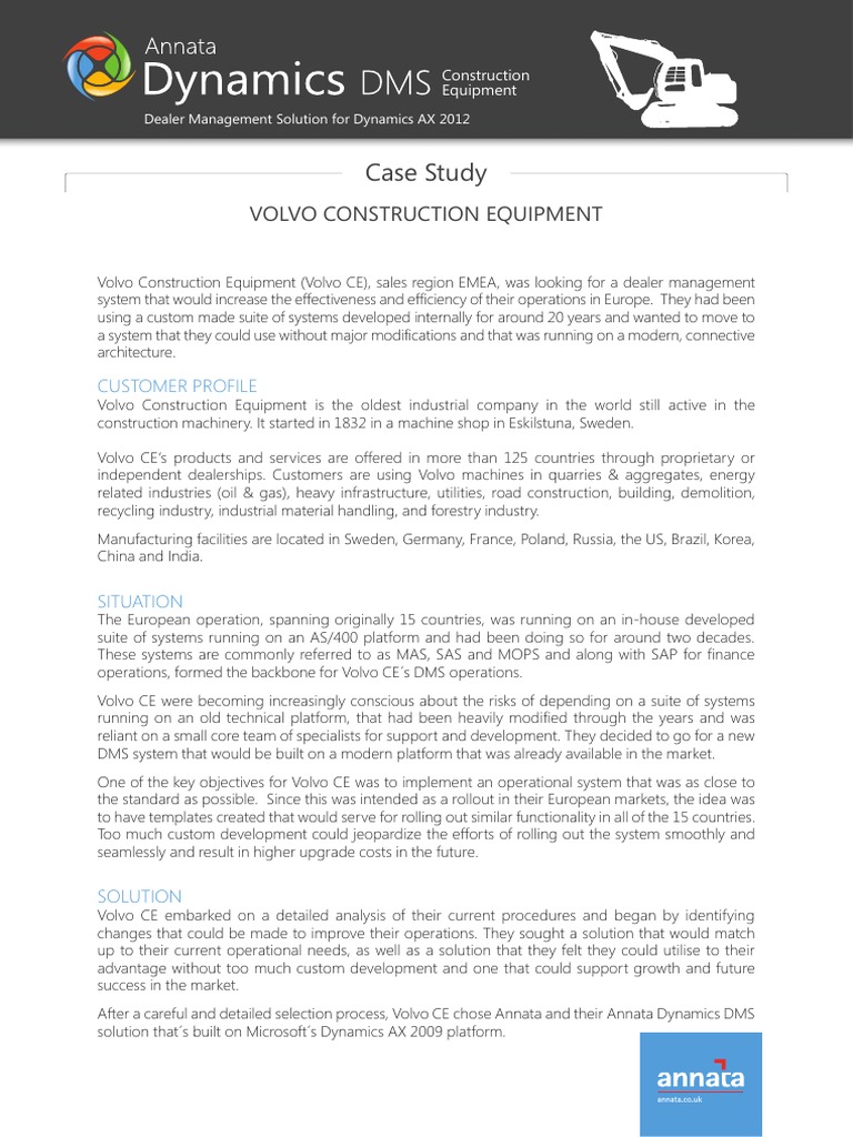 Implementing a Dealer Management Solution: A Case Study of Volvo ...