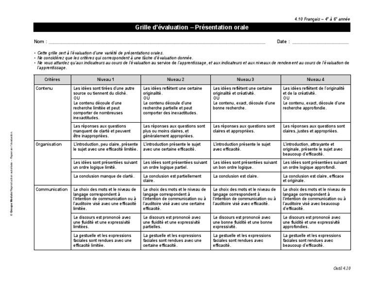 Rubrique Présentation Orale | PDF | Cognition | Science