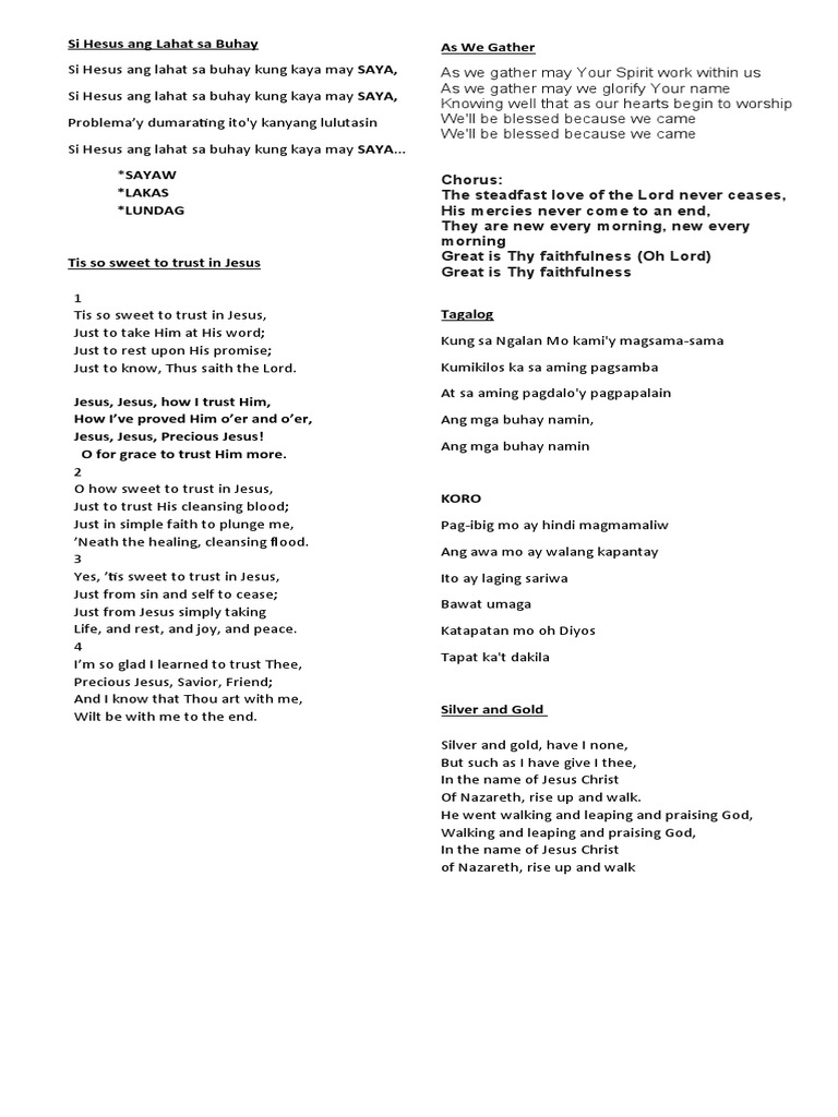 Si Hesus: Lahat sa Buhay at Saya | PDF | Religious Faiths | Christian ...