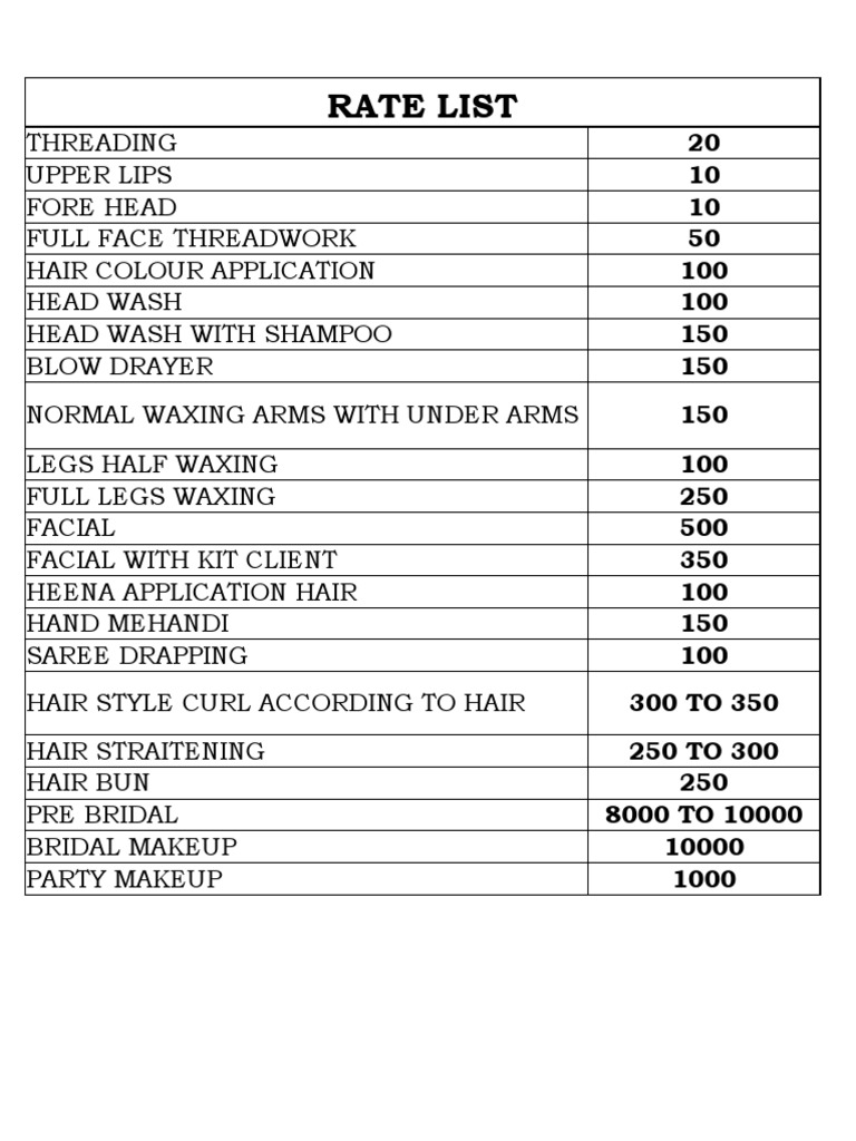 Rate List: 20 10 10 50 100 100 150 150 150 100 250 500 350 100 150 100 ...