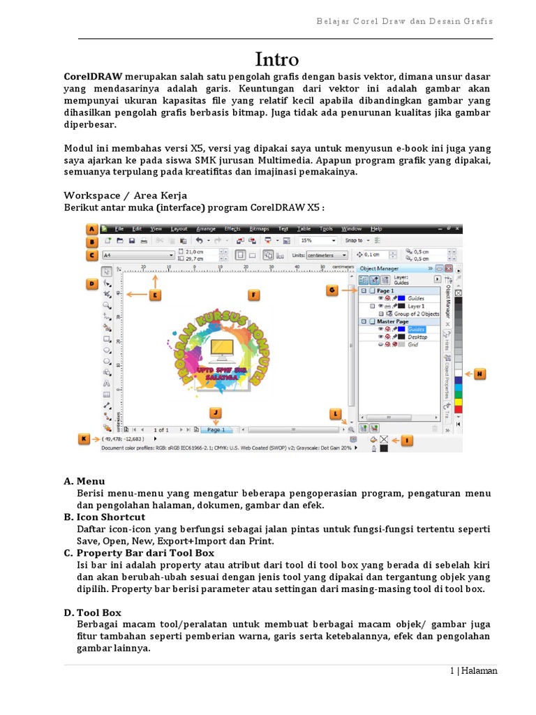 Modul Kursus Corel Draw | PDF