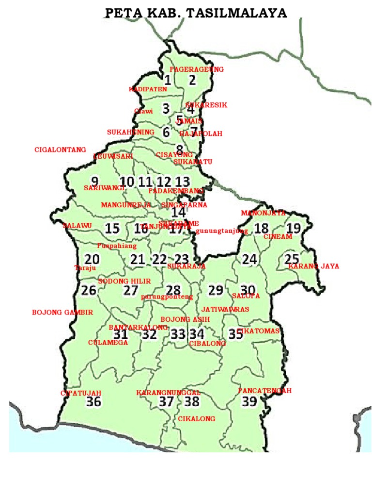 Peta Kab Tasik | PDF
