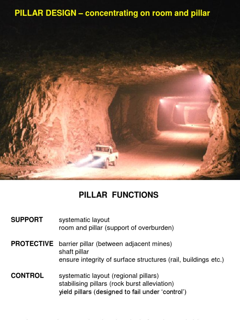 Pillar Design - Concentrating On Room and Pillar | PDF | Column ...
