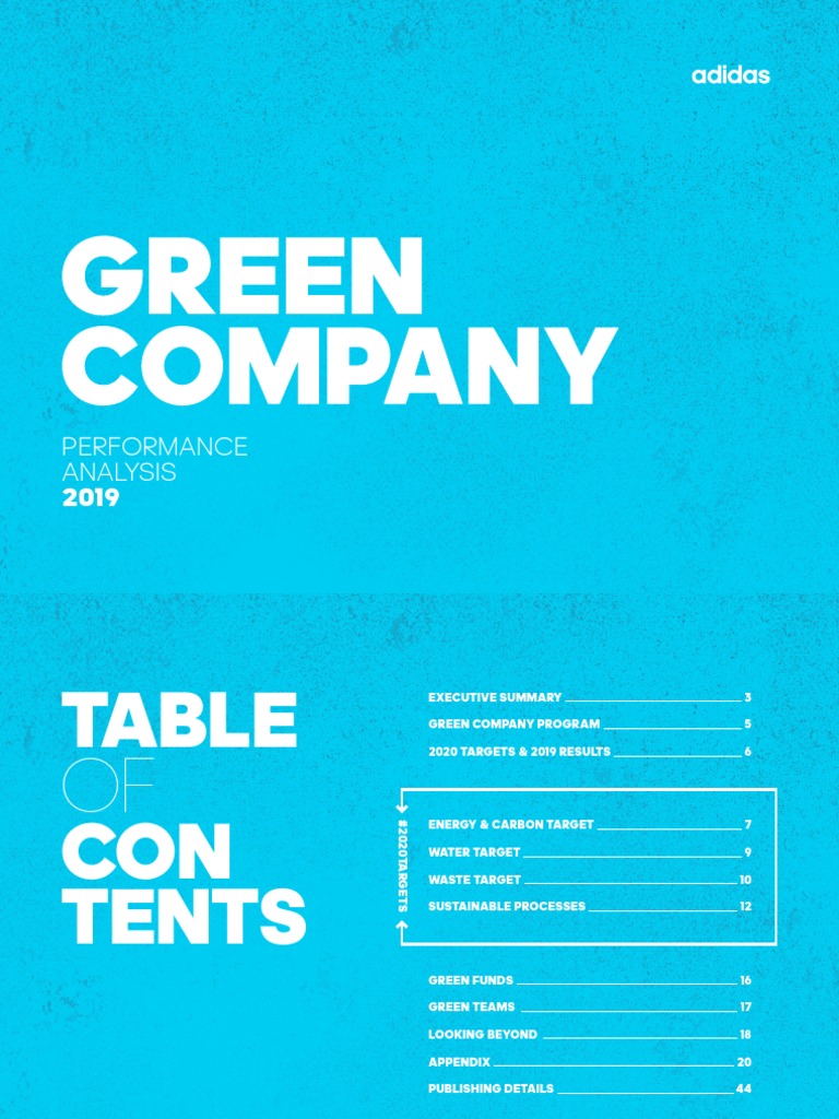 adidas 2019 Sustainability Performance Report | PDF | Greenhouse Gas ...
