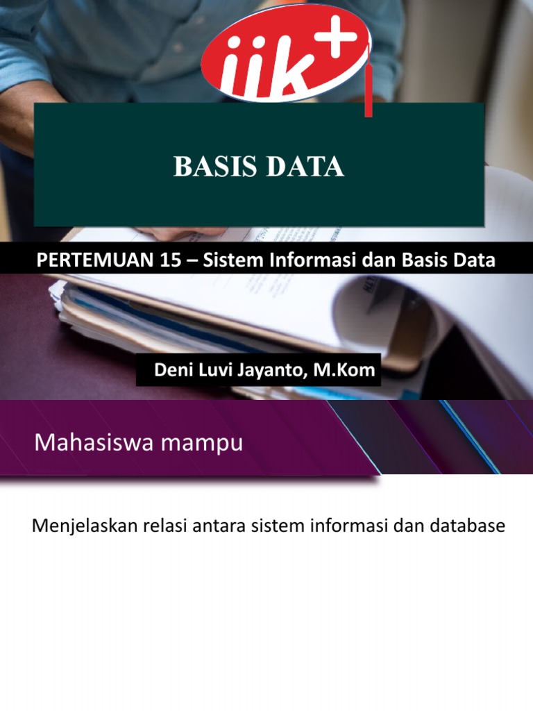 Pertemuan 15-Sistem Informasi Dan Basis Data | PDF