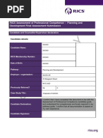 RICS Assessment of Professional Competence (APC) Submission Template ...