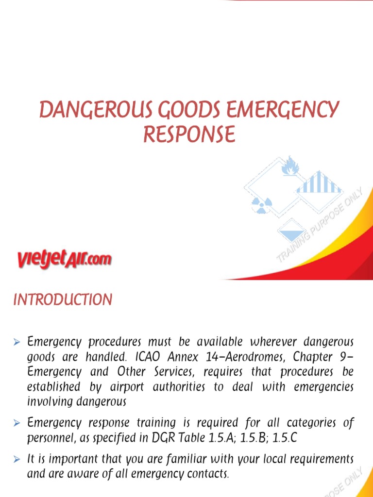 Dangerous Goods Emergency Procedures | PDF | Dangerous Goods | Emergency