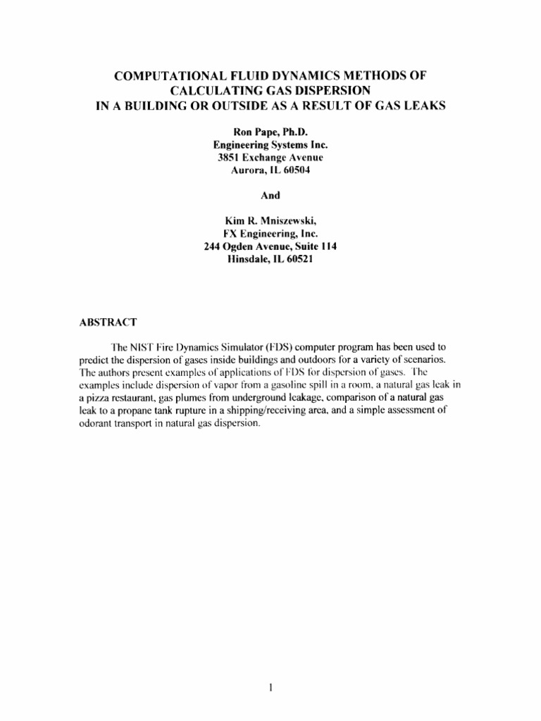 Fds Dispersion | PDF | Computational Fluid Dynamics | Fluid Dynamics