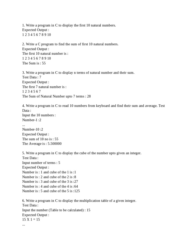 ProblemSet LoopStatements | PDF | Numbers | String (Computer Science)
