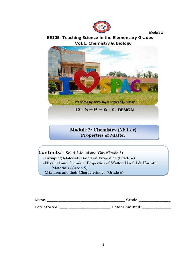 EE105 Module 2 Science | PDF | Solid | Liquids
