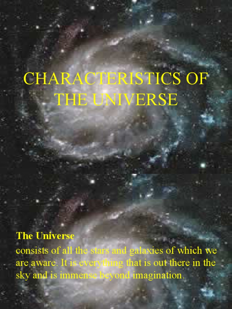 Characteristics of The Universe | PDF | Science & Mathematics